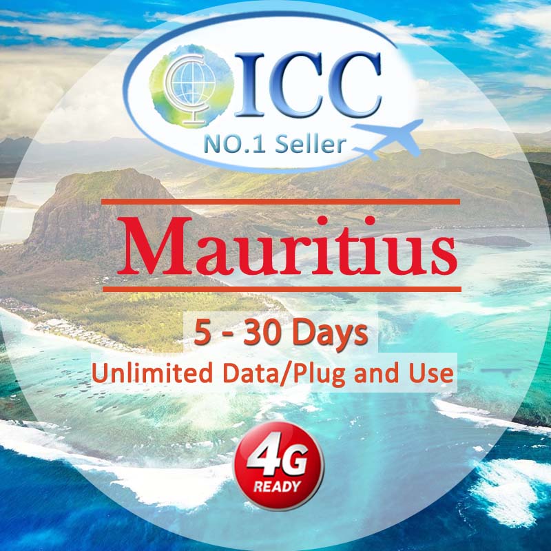 ICC SIM Card - Mauritius 5-30 Days Unlimited Data — International Card ...